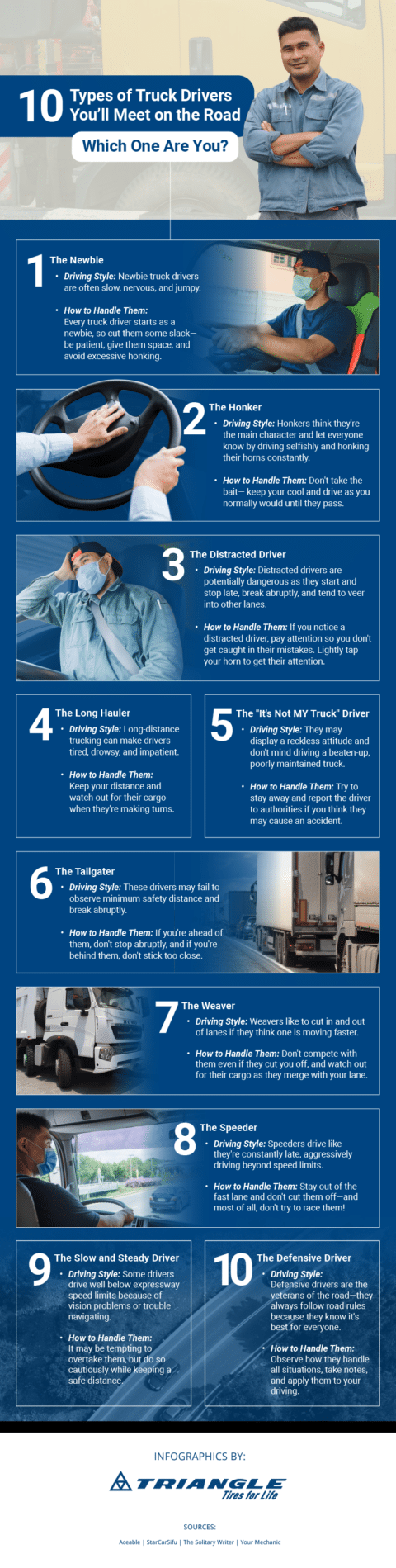 10 Types of Truck Drivers You'll Meet | Triangle Tires